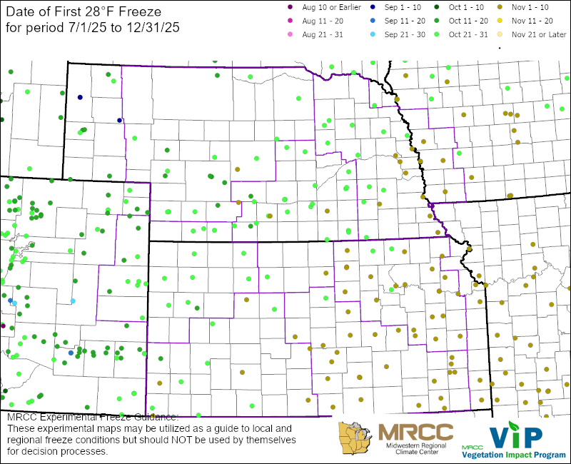 MRCC - VIP Freeze Maps - Area 080